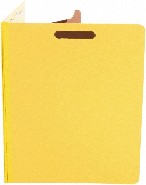 UNIVERSAL - Classification Folder: Letter, Yellow, 10/Pack | MSC Direct