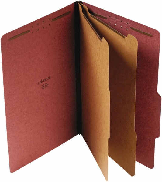 UNIVERSAL - Classification Folder: Legal, Red, 10/Pack | MSC Direct