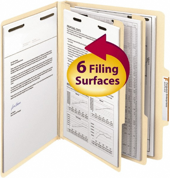 SMEAD - Classification Folder: Letter, Manila, 10/Pack | MSC Direct