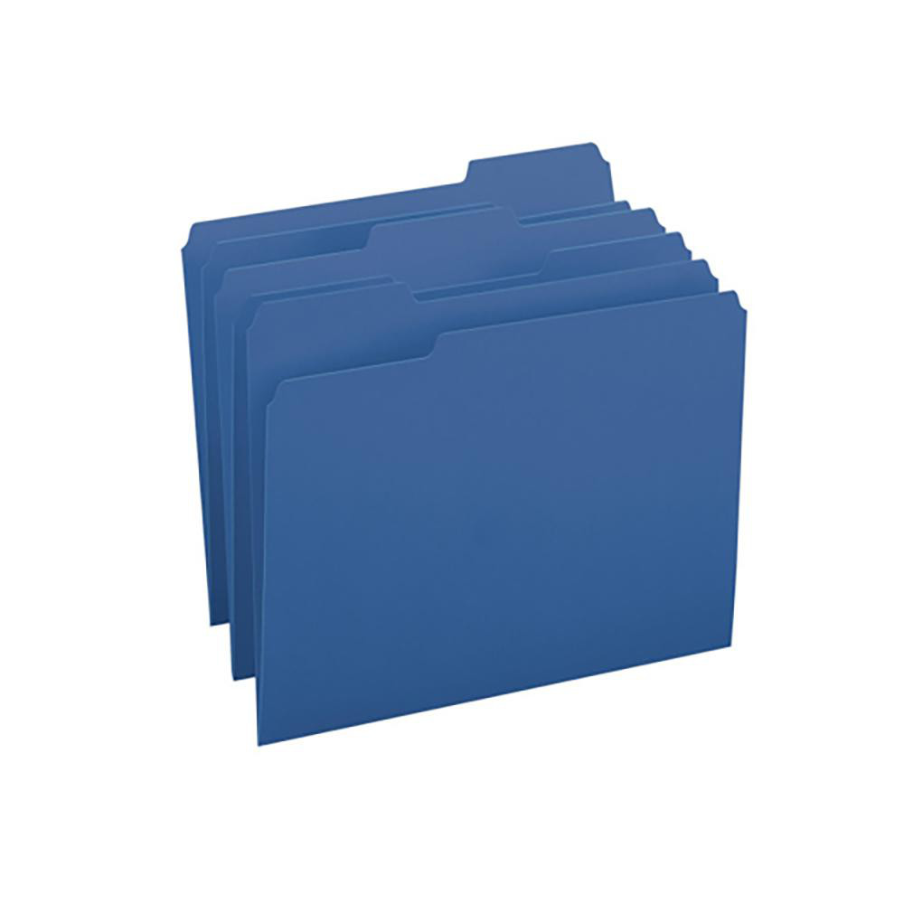SMEAD - File Folders with Top Tab: Letter, Navy Blue, 100/Pack | MSC ...