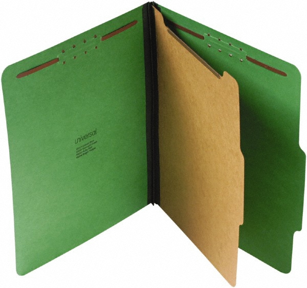 UNIVERSAL - Classification Folder: Letter, Emerald Green, 10/Pack | MSC ...