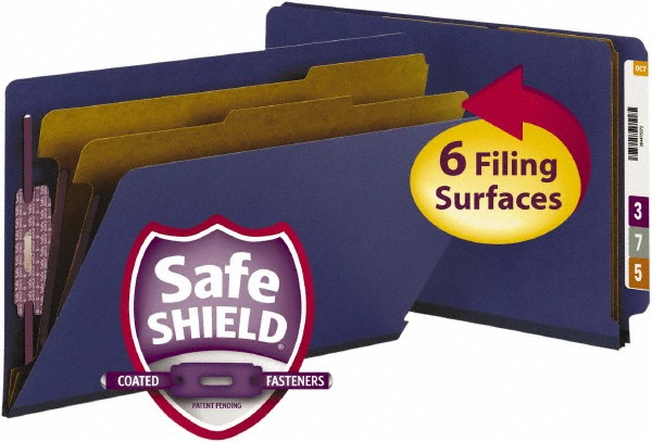 SMEAD - Classification Folder: Legal, Dark Blue, 10/Pack | MSC Direct