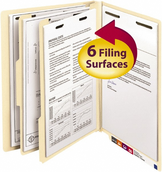 SMEAD - Classification Folder: Letter, Manila, 10/Pack | MSC Direct