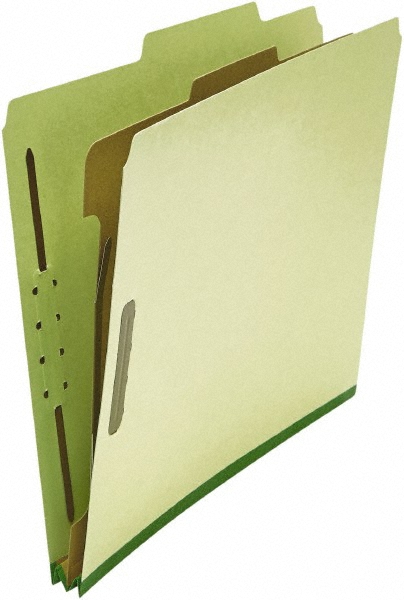 UNIVERSAL - Classification Folder: Letter, Green, 10/Pack | MSC Direct