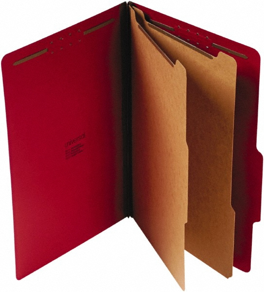 UNIVERSAL - Classification Folder: Legal, Ruby Red, 10/Pack | MSC Direct