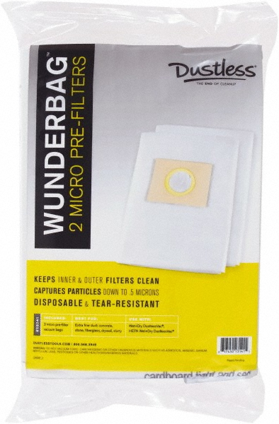 Dustless Technologies - Pack of (2) 16 Gal Synthetic Micro Mesh Filter Bags | MSC Direct