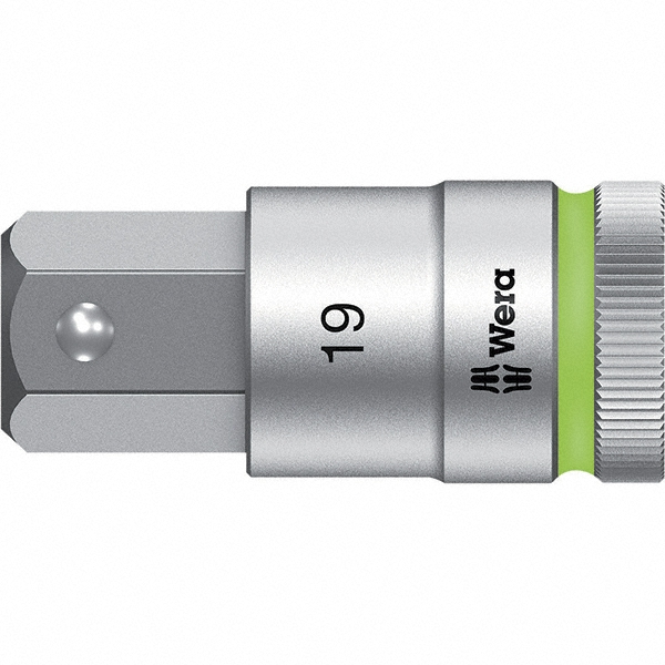 Wera - Hand Hex Bit Socket: 1/2" Drive, 19.00 mm Hex | MSC Direct