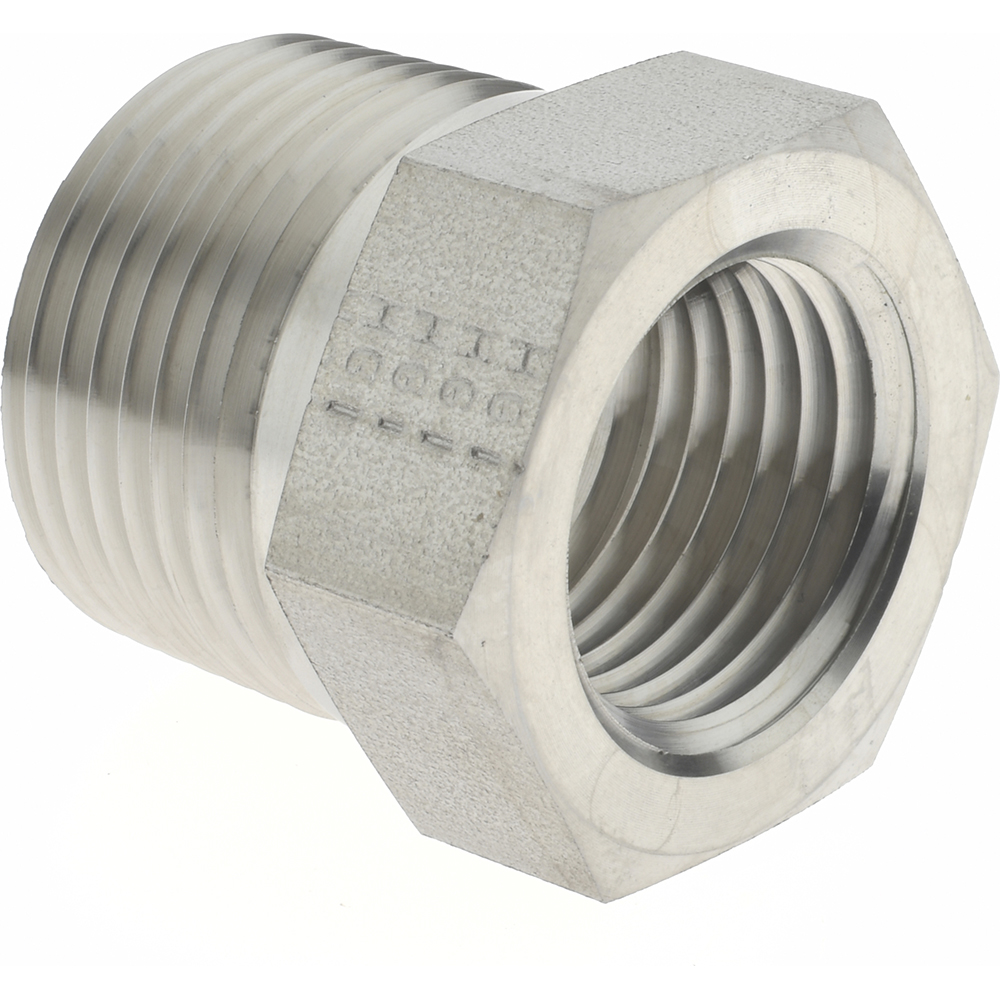 Made in USA - Pipe Bushing: 3/4 x 1/2", 316 Stainless Steel | MSC Direct