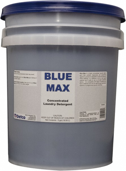 Detco - Blue Max, 5 Gal Pail, Liquid Laundry Detergent | MSC Direct