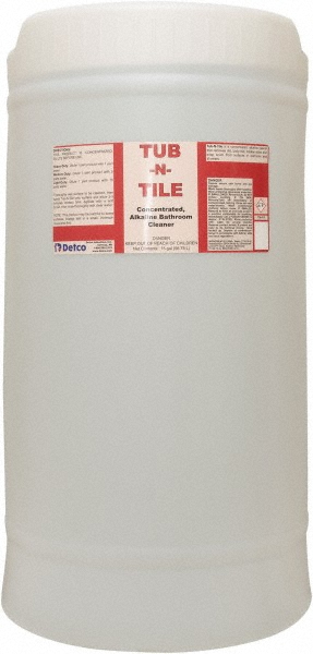 Detco - Tub-N-Tile, 15 Gal Drum, Alkaline Bath Fixture Cleaner | MSC Direct