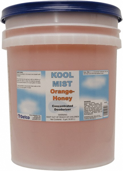 Detco - Kool Mist - Orange-Honey, 5 Gal Pail, Concentrated Deodorizer ...