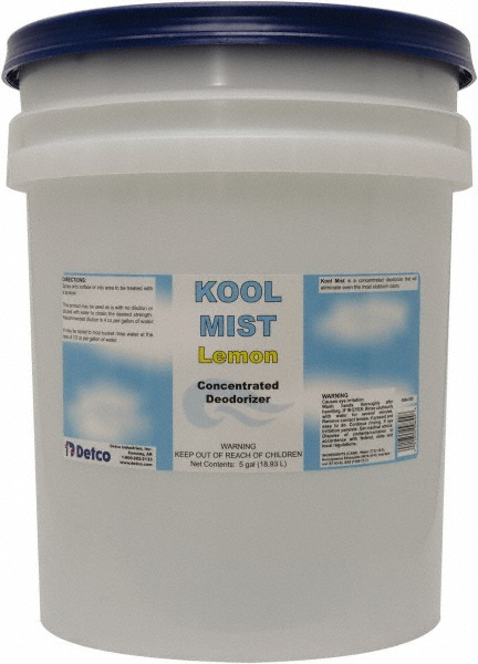 Detco - Kool Mist - Lemon, 5 Gal Pail, Concentrated Deodorizer | MSC Direct