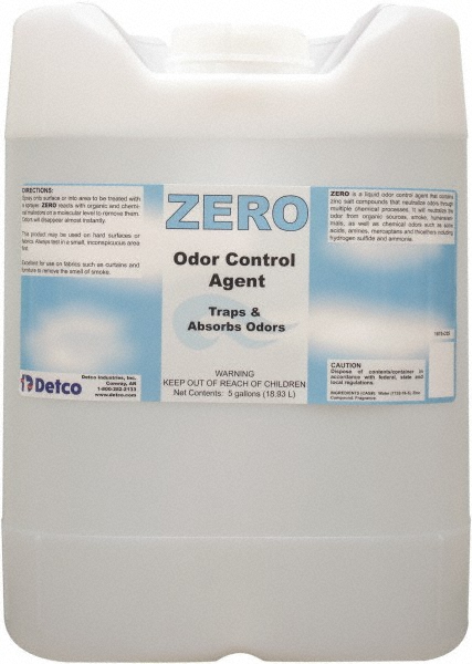 Detco - Zero, 5 Gal Cube, Odor Counteractant | MSC Direct