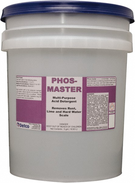 Detco - Phos-Master, 5 Gal Pail, Phosphoric Acid Cleaner | MSC Direct