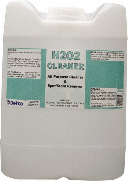 Detco - H2O2 Cleaner, 5 Gal Cube, Peroxide Based Cleaner | MSC Direct