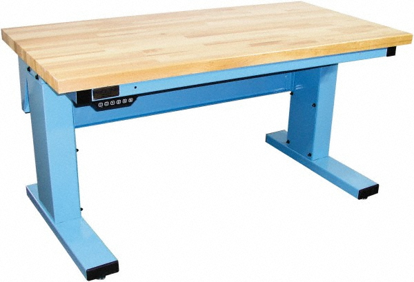 Proline - Work Bench: 60" Wide, 30" Deep, 30-1/2 to 42-1/2" High ...