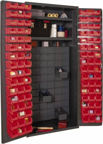 Durham - 2 Shelf 96 Bin Storage Cabinet - 33707142 - MSC Industrial Supply