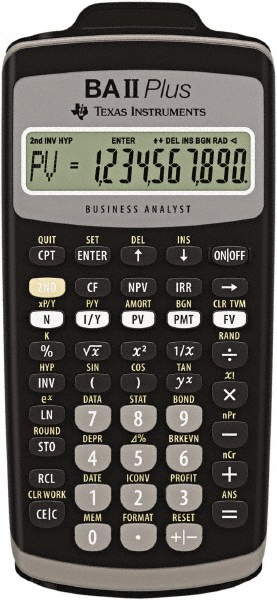 Texas Instruments - LCD Financial Calculator | MSC Direct
