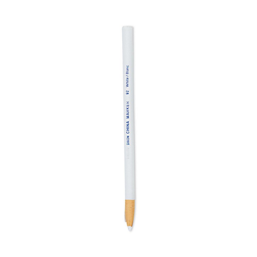DIXON - Ink Marker: White, Wax-Based, Pencil Point | MSC Direct