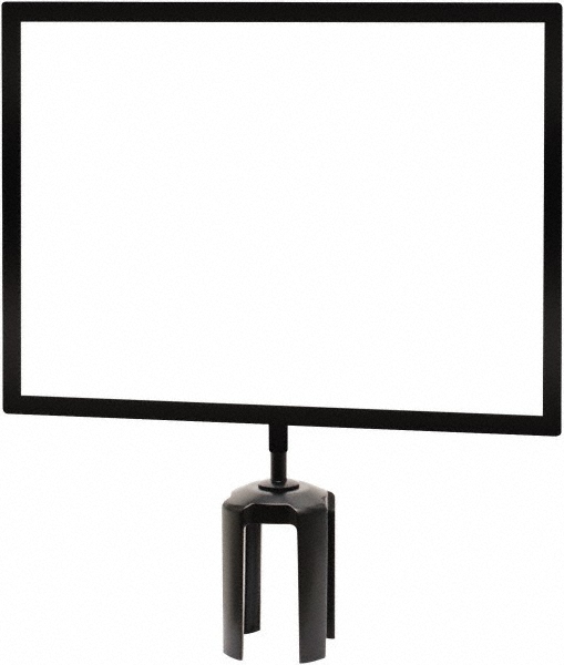 Tensator - Barrier Post Sign Frame: Steel, 11" OAL, 7/8" OAW, 14" OAH ...