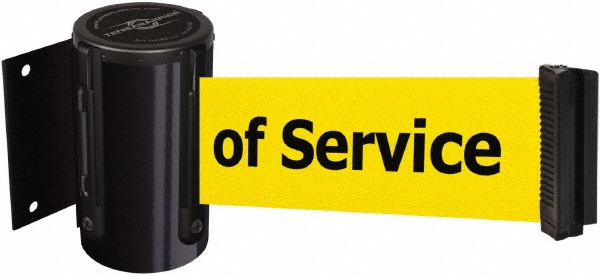 Tensator - Pedestrian Barrier: Steel, Black, Wall Mount, Use with ...
