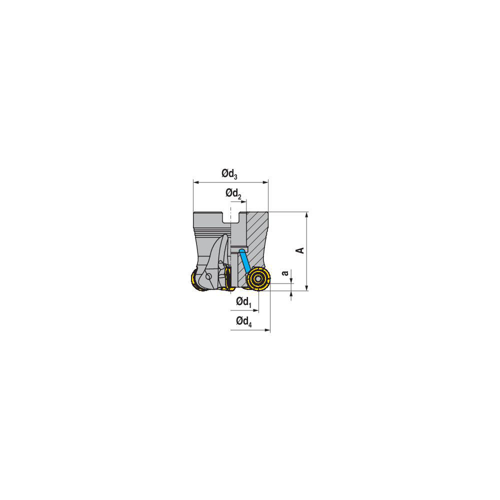 Ceratizit - Indexable Copy Face Mill: 2" Max Cut Dia | MSC Direct