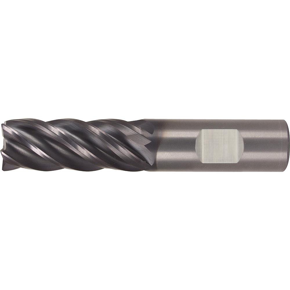Widia - Corner Radius End Mill: 1/2" Dia, 1-1/4" LOC, 0.0300" Radius, 5 ...