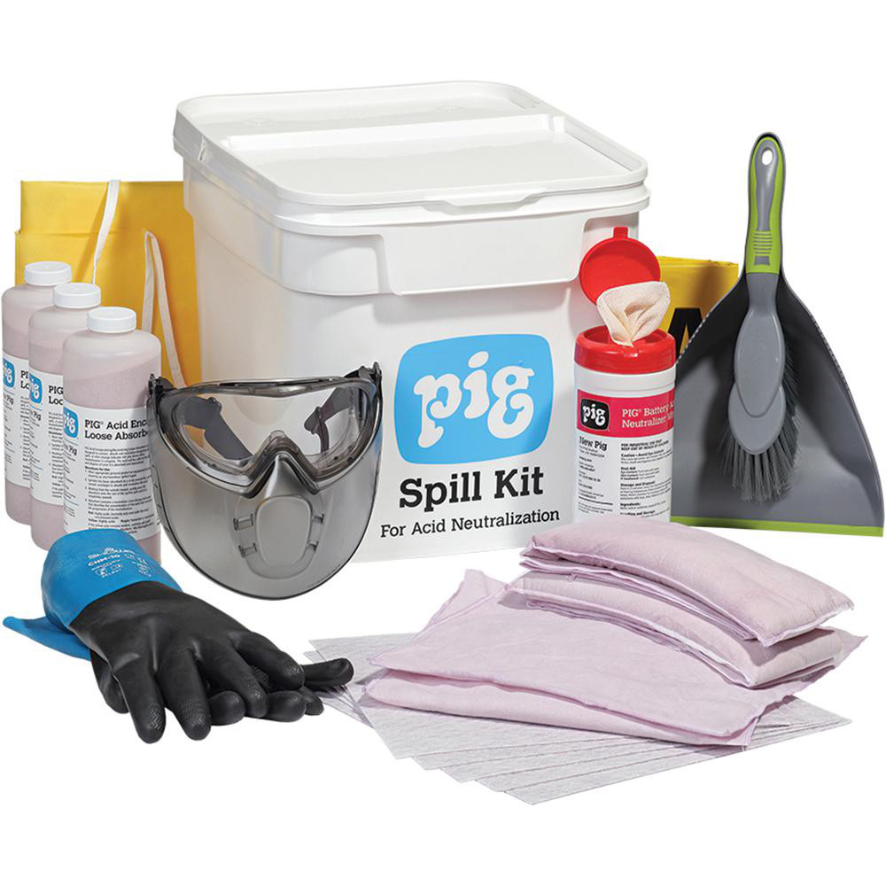 New Pig - Spill Kits; Kit Type: Acid Neutralizing Spill Kit; Container ...