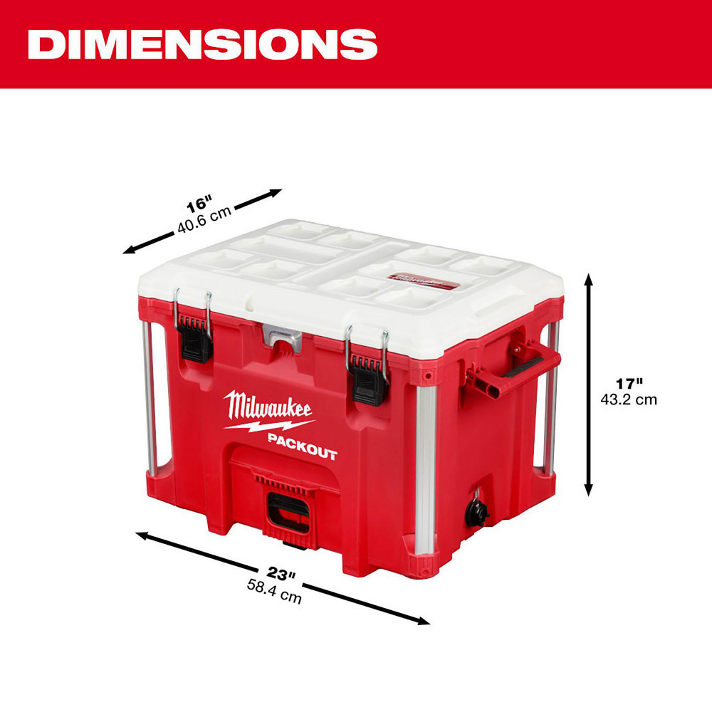 Milwaukee Tool - Portable Coolers: Portable Cooler Type: Ice Chest ...