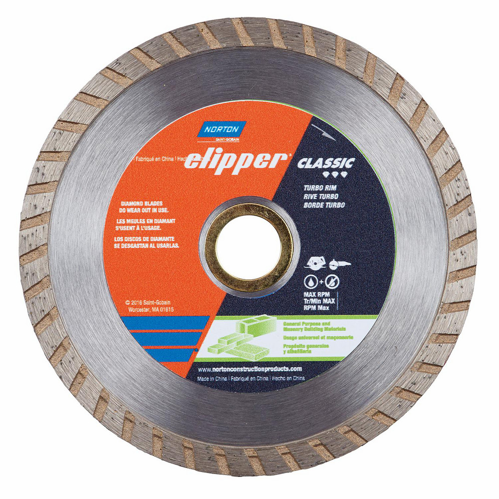 Norton - Wet & Dry Cut Saw Blade: 6" Dia, 7/8" Arbor Hole, 0.1" Kerf ...