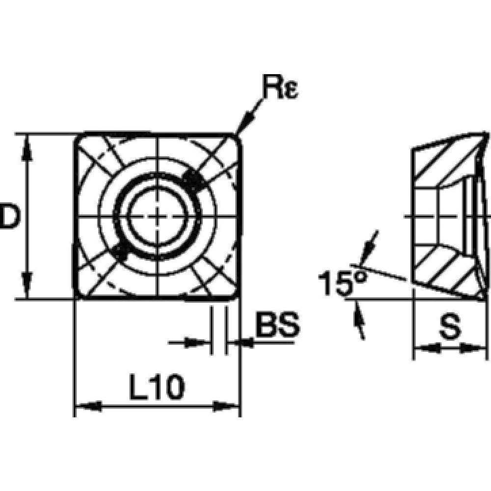 Widia - Milling Insert: ANSI SDMX433RMM, ISO SDMX120412RMM, WP35CM ...