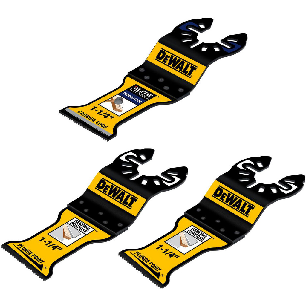 DeWALT - 3 Pc. Oscillating Tool Blade Set: Includes (2) DWA4258, (1 ...
