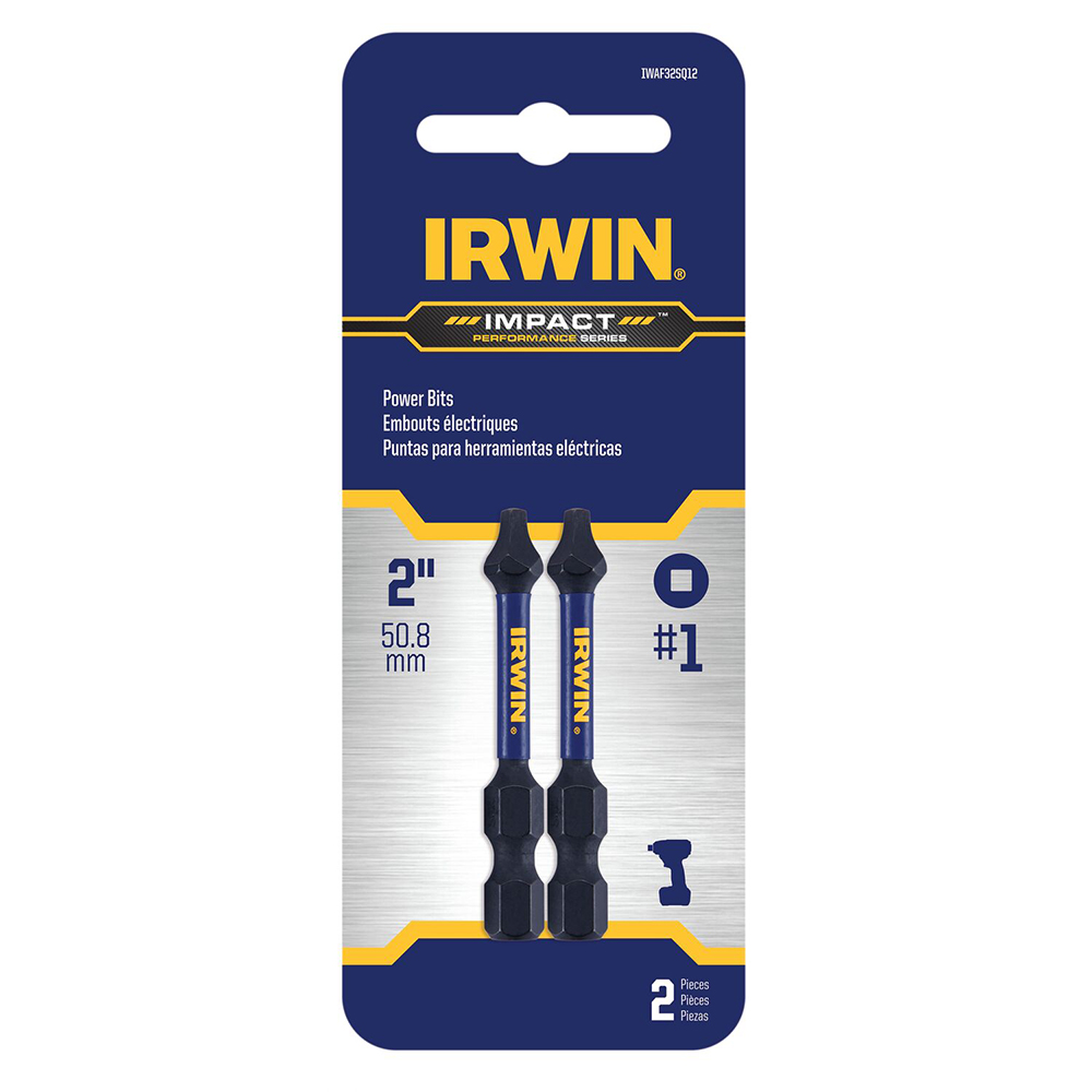Irwin - Power Screwdriver Bit Set 2 Pc, 1/4" Drive | MSC Direct