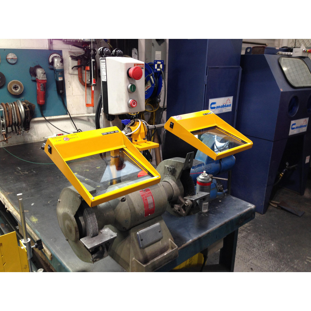 PRO-SAFE - Bench Grinder Guard with Interlock Switch: Laminated Glass ...
