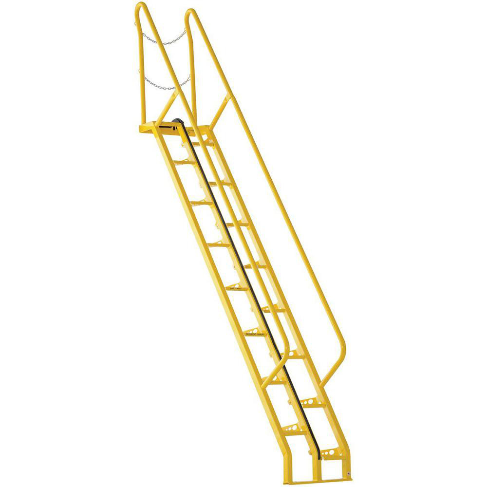 Vestil - Steel Wall Mounted Ladder: Type IA, 13.53" High, 16 Steps, 350 ...