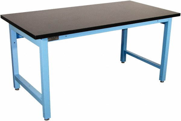 Proline - Work Bench: 72" Wide, 30" Deep, 30 to 30" High, Painted, Chem ...