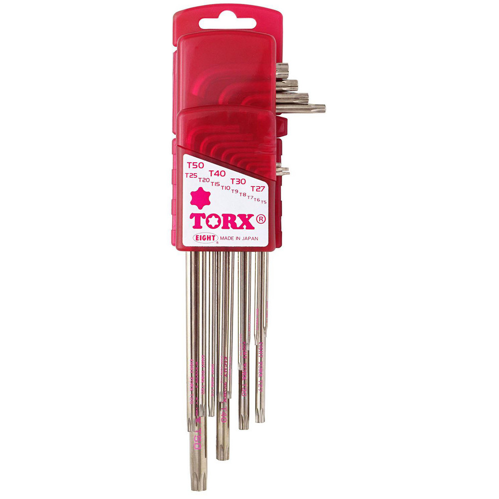 Eight Tool - Torx Key Sets: End Type: Torx; Torx Size: T5, T6, T7, T8 ...