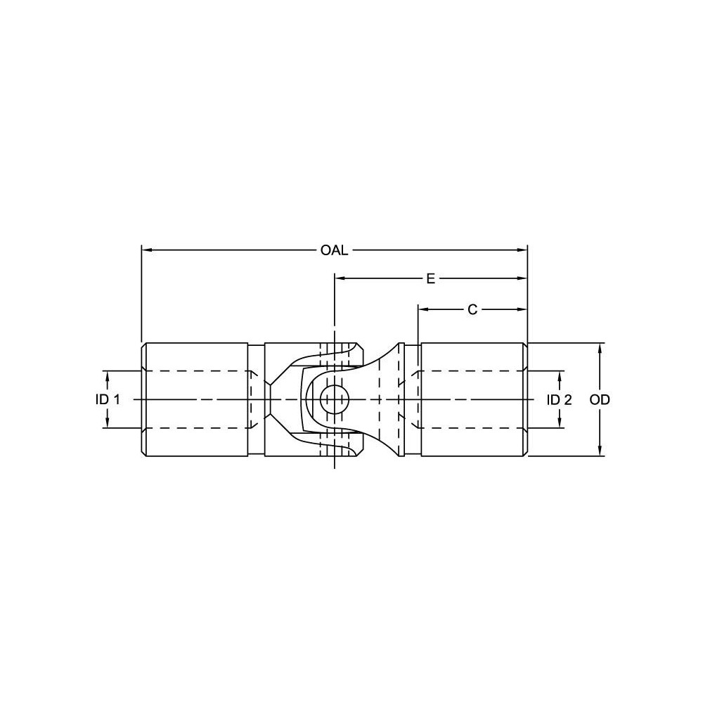 Lovejoy - 7/8" Bore Depth, 768 In/Lbs. Torque, D-Type Single Universal ...