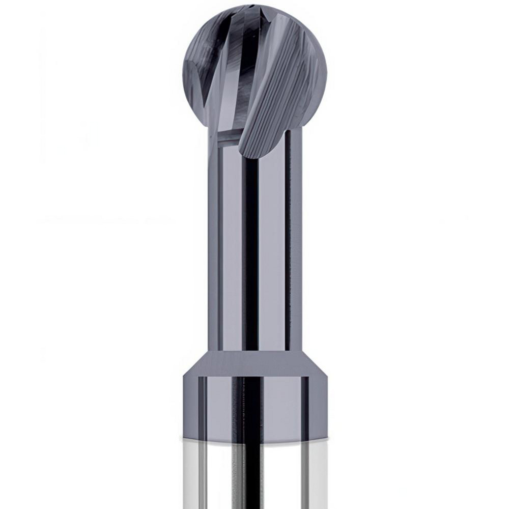 Harvey Tool - Undercutting End Mill: 1/4" Dia, 4 Flute, 0.1250" Radius ...