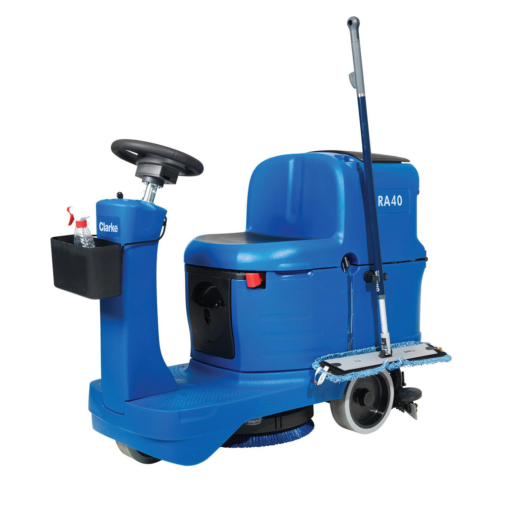 Clarke - RA40 Micro Rider Scrubber, 20" Cleaning Path, Battery Powered ...
