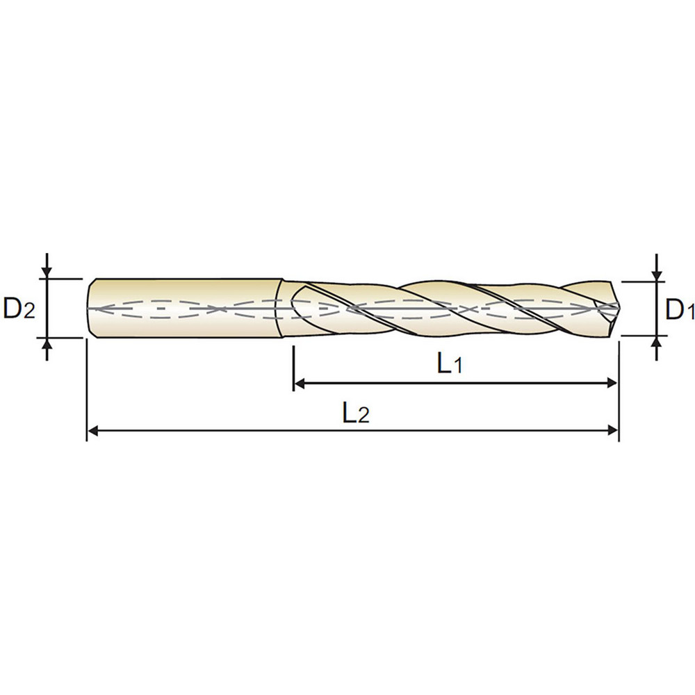 YG-1 - Screw Machine Length Drill Bits: Drill Bit Size (Inch): 1/8 ...