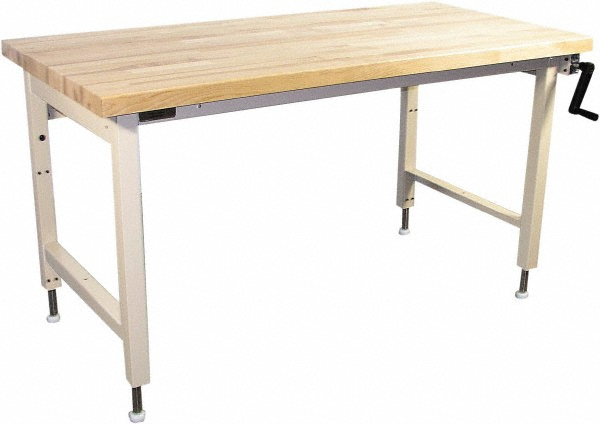 Proline - Heavy-Duty Work Bench: 72" Wide, 30" Deep, 30 to 42" High ...