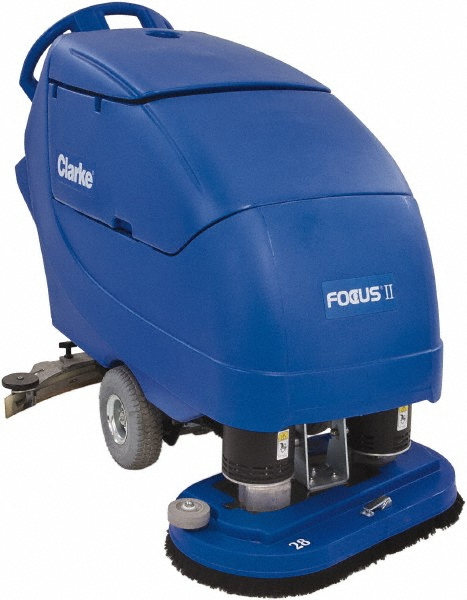Clarke - Focus II Disc Walk Behind Scrubber, 28" Cleaning Path, AGM ...