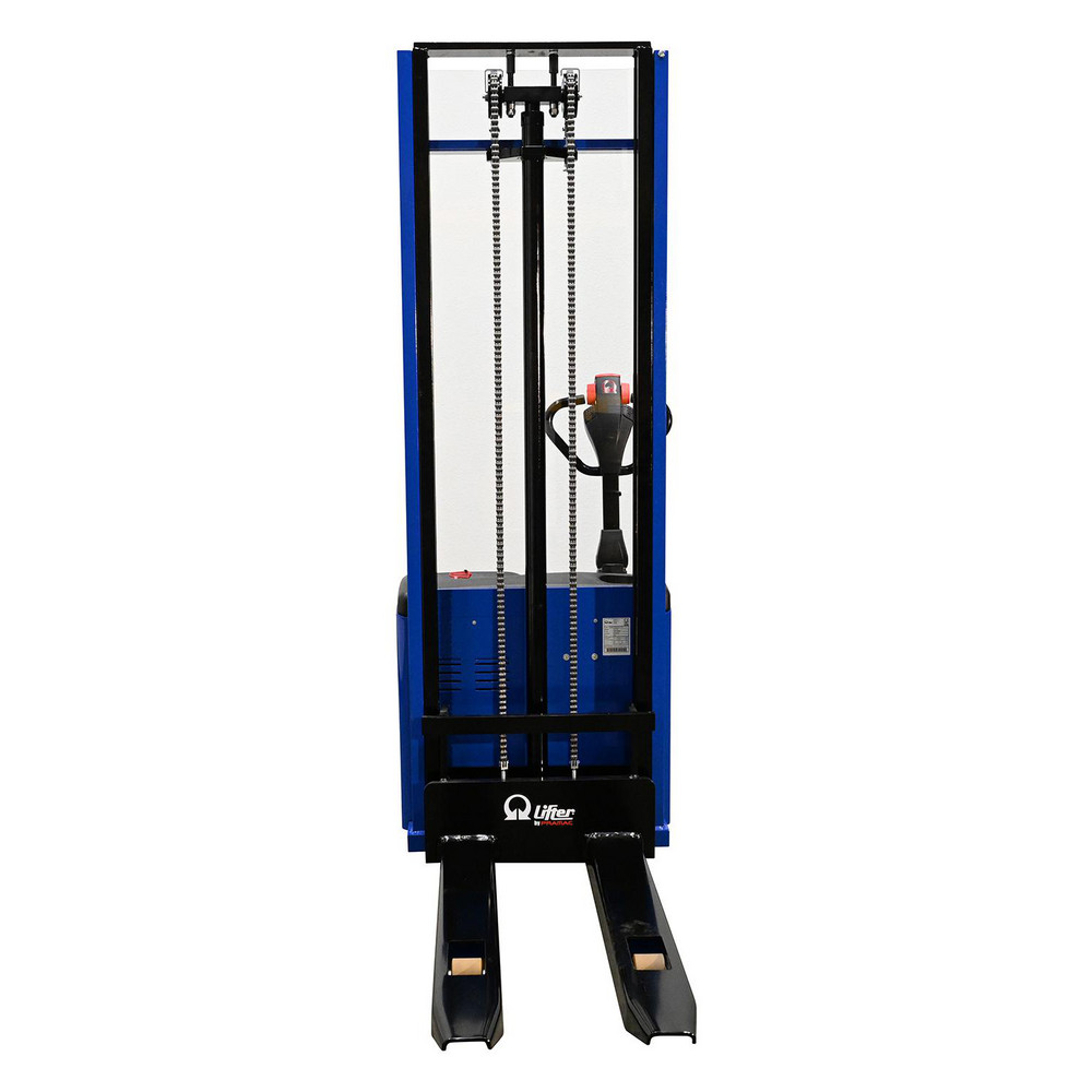 Vestil - 2,500 Lb Capacity, 89" Lift Height, Battery Operated Self ...