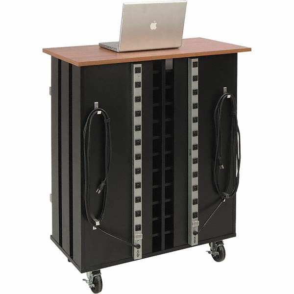 Oklahoma Sound - 200 Lb Capacity, 12 Shelf, 2 Door Laptop Security Cart ...
