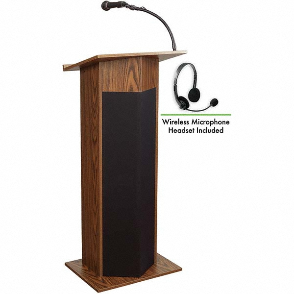 Oklahoma Sound - Wood Full Floor Lectern - 35754027 - MSC Industrial Supply