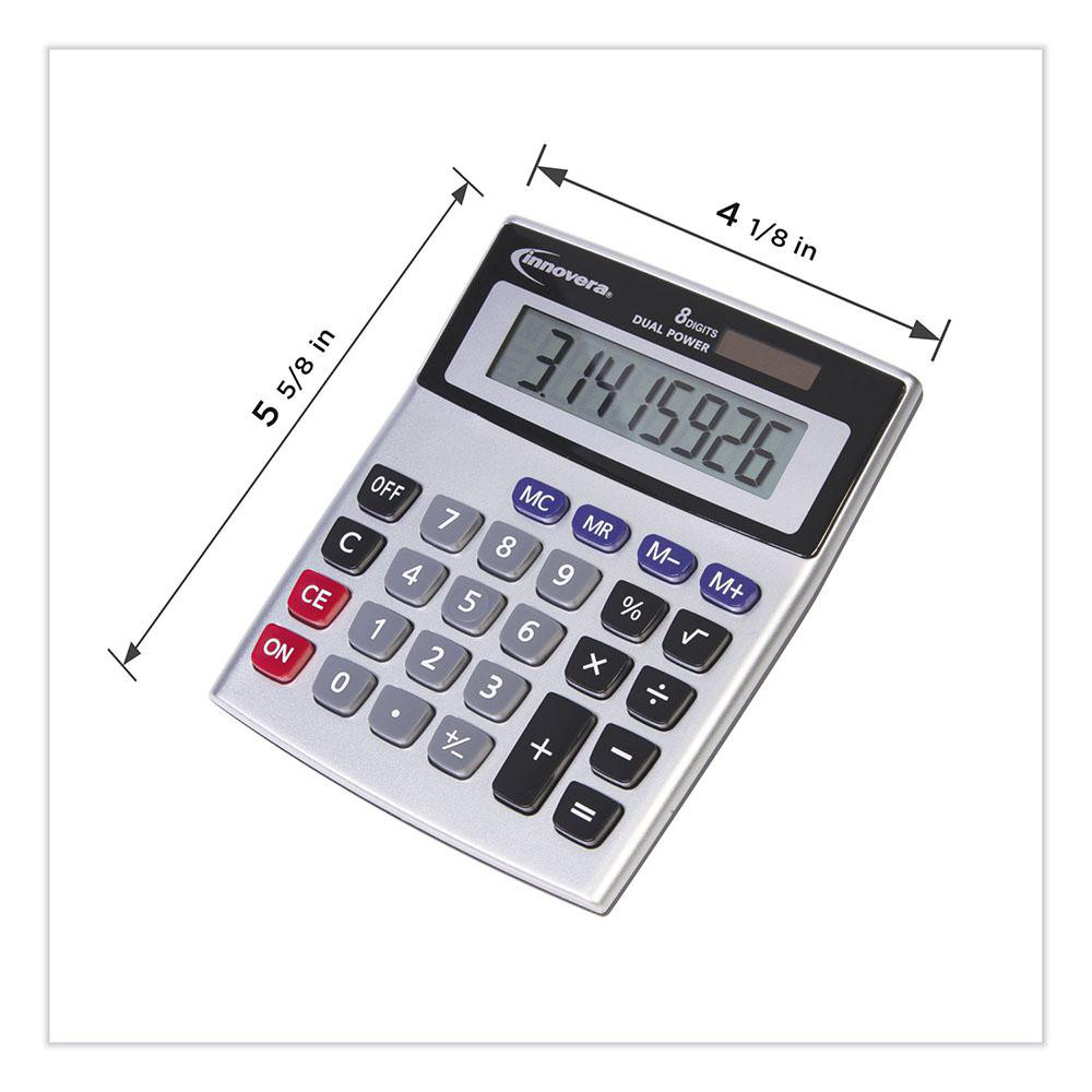 innovera - 8-Digit LCD Portable Calculator - 35754126 - MSC Industrial ...