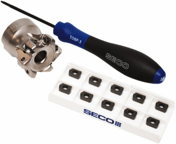 Seco - CVD Finish Micrograin Grade Carbide High Feed Milling Tip Insert ...