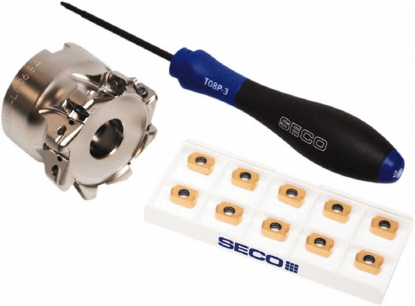 Seco - CVD Finish Micrograin Grade Carbide High Feed Milling Tip Insert ...