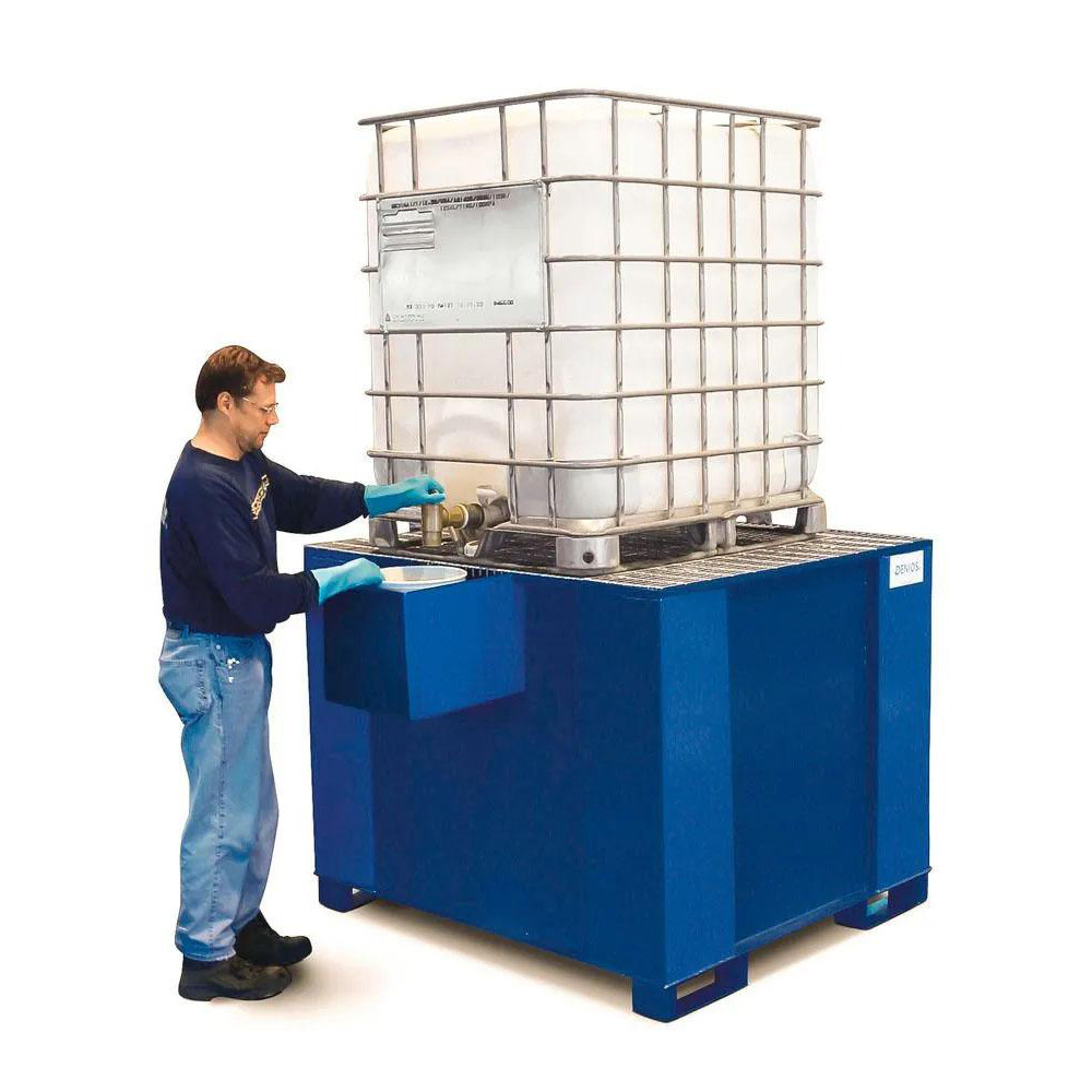 Denios - IBC Sump: 350 gal, Alloy Steel, 73" Long, 59" Wide, 33" High ...